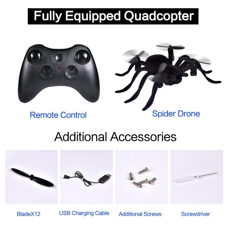 Remote Control Tarantula Spider Quadcopter Drone with One Key Auto ...
