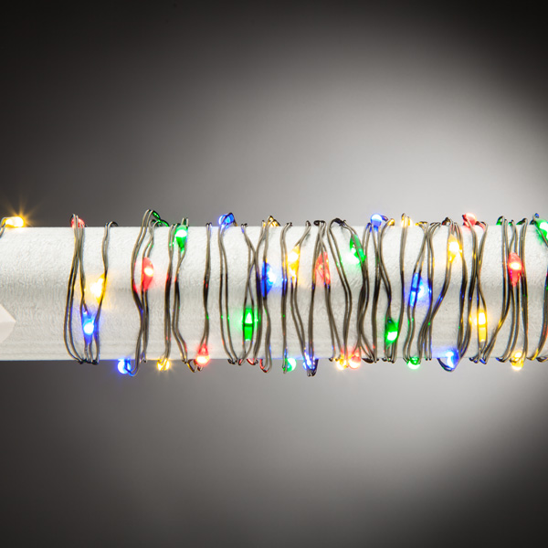 Wireless 10 Foot Waterproof/Submersible Micro LED String Lights in Warm ...