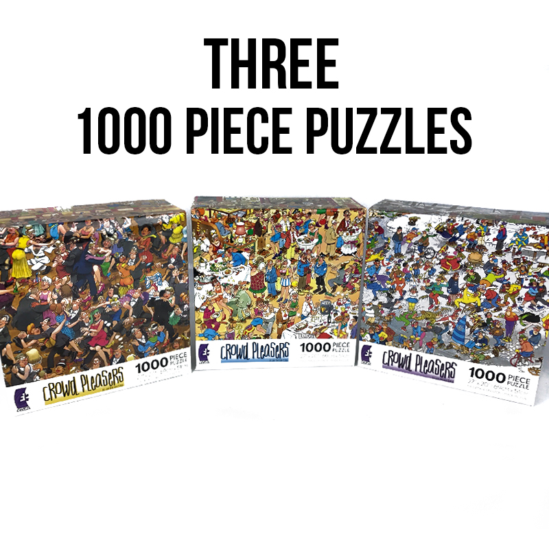 3- Crowd Pleasers 1000 Piece Puzzles by Jan Van Haasteren - SHIPS FREE ...