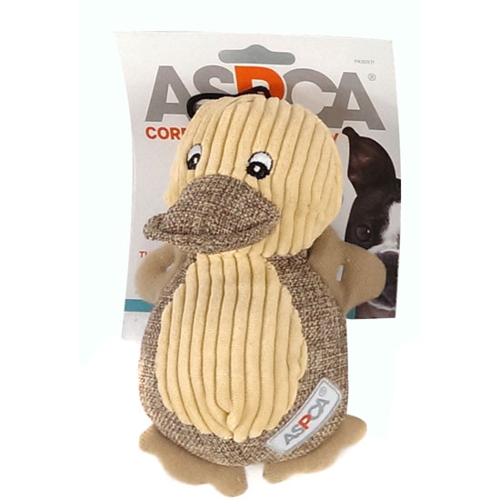 Corduroy Plush Dog Toys from the ASPCA - Choose Frog, Duck or Cow ...
