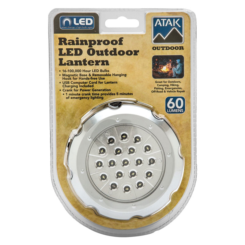 Rain Proof Rechargeable Outdoor Lantern by Atak Outdoor - USB AND HAND ...