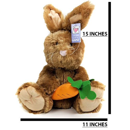 Plush 15 Inch Bunny by Ganz - Available In White or Brown - Perfect for ...