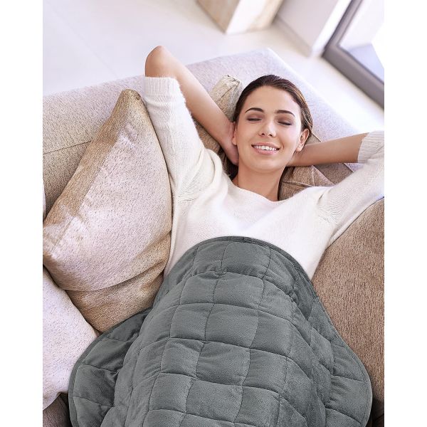 Weighted Lap Blanket - Provides the security and comfort of a weighted ...