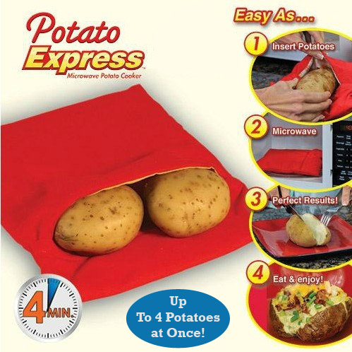 Perfect Potato Express - Cooks Perfect Baked Potatoes in the Microwave ...