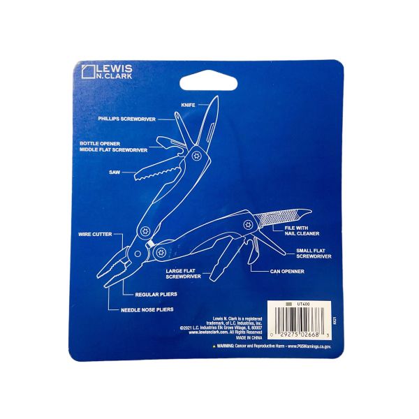 Urban Gear Lewis N. Clark 10 in 1 Mini Multi Tool - Pliers, knife ...
