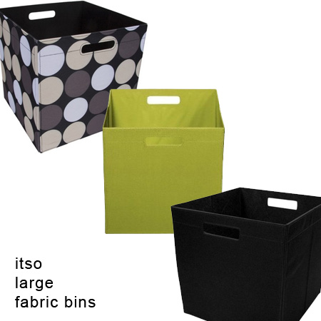 Itso Large Fabric Storage Bins - 3 Styles To Choose From! - 13 Deals