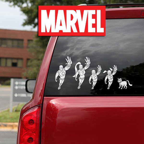 MARVEL 50pc Set of Super Hero Family Car Decals - SHIPS FREE - 13 Deals