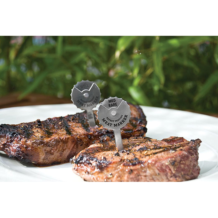 Set of 4 Dial-A-Meat Markers by Charcoal Connection - Mark your meat ...