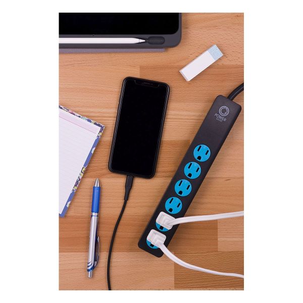 GE | Jasco Power Gear 6-Outlet 2.5 Ft. Surge Protector - ORDER 6 OR ...