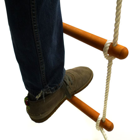 3 Step Rope Ladder - Great for play sets, tree houses and more! - 13 Deals