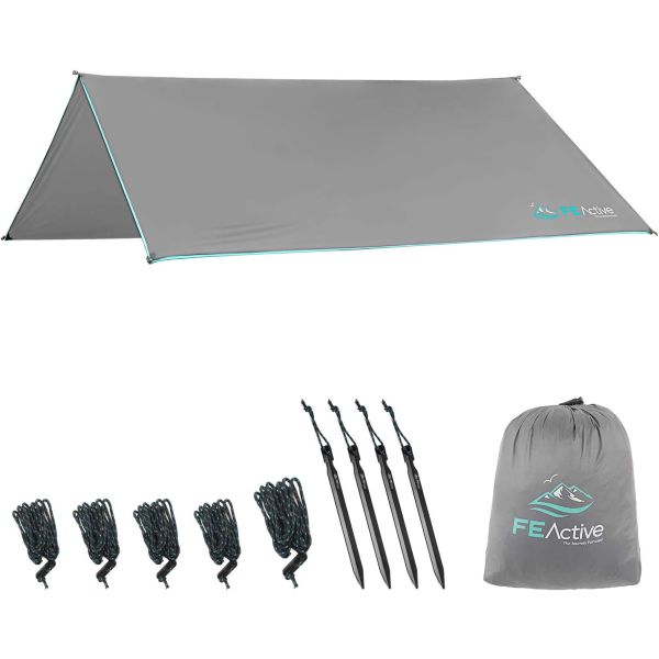 FE Active Rain Fly Canopy Tent - X Large 12' x 9' with 380T Ripstop ...