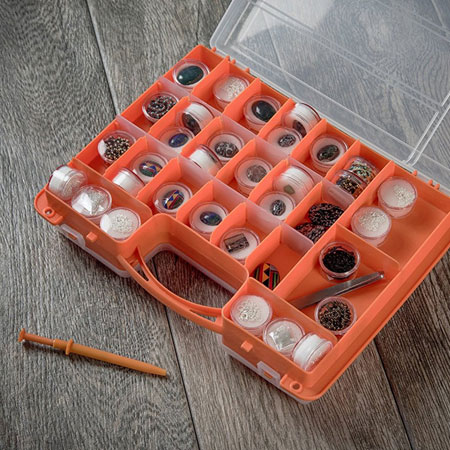 32 Compartment Dual Sided Storage Box - Great For Fishing Gear, Small ...