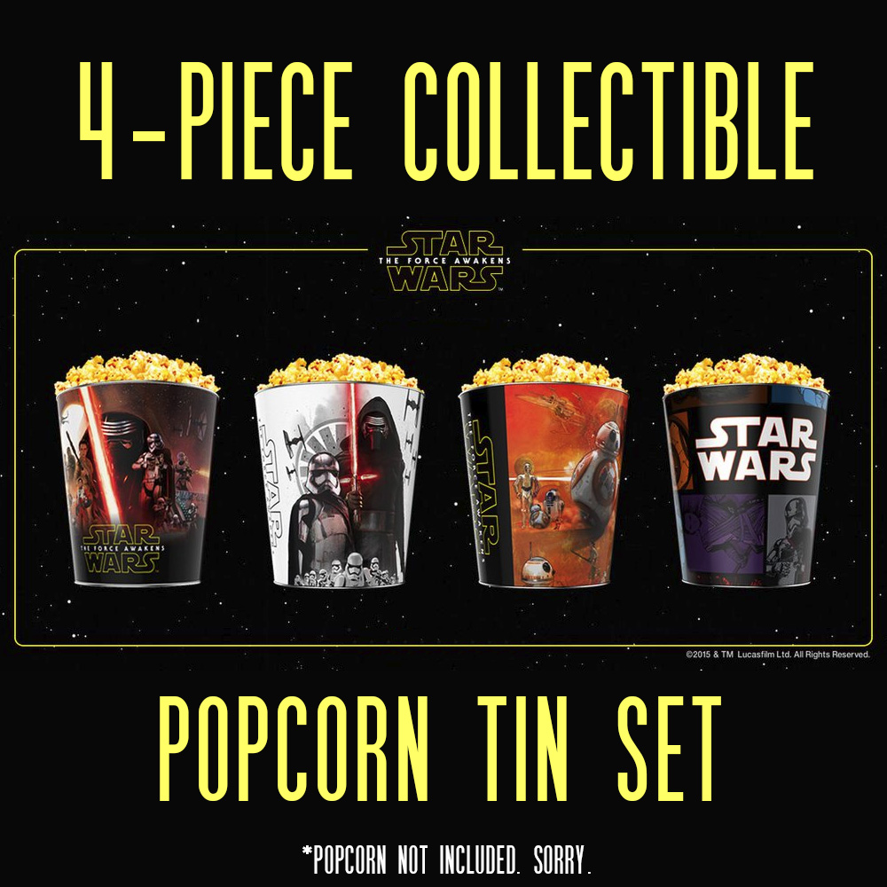 Star Wars Force Awakens Limited Edition Collectible Embossed Popcorn ...