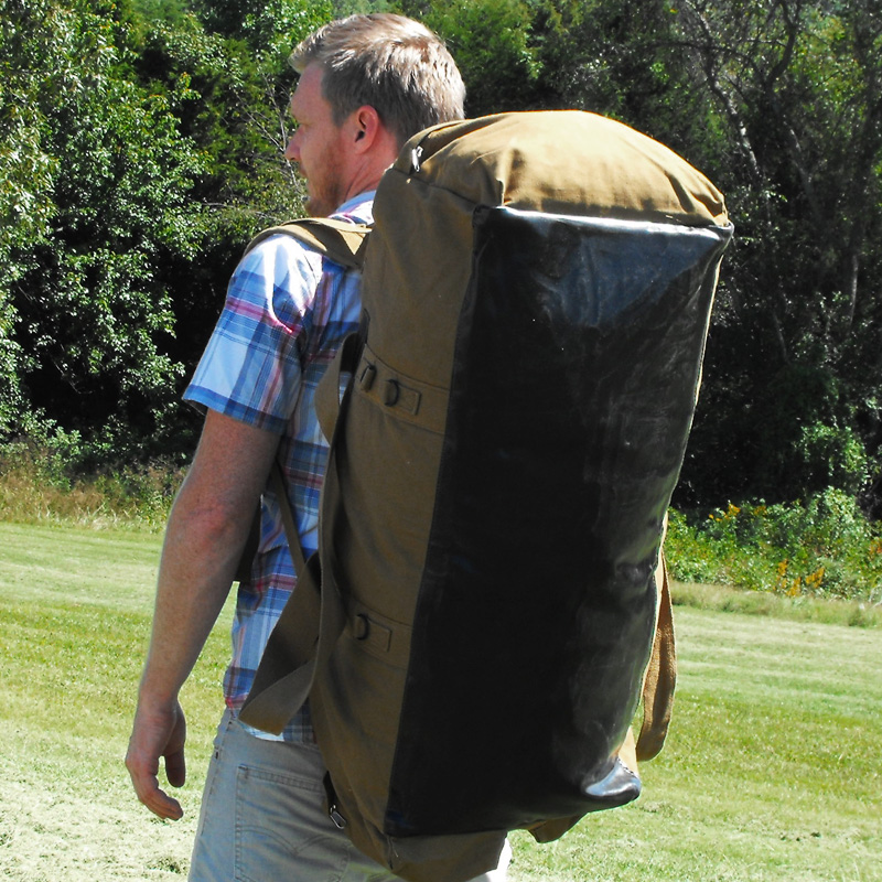 13 Deals - Texsport Large Canvas Tactical Backpack / Duffel Bag w ...
