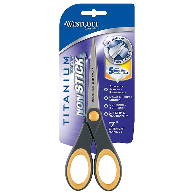 Westcott Titanium Bonded Non Stick Scissors, 7" Straight - SHIPS FREE ...