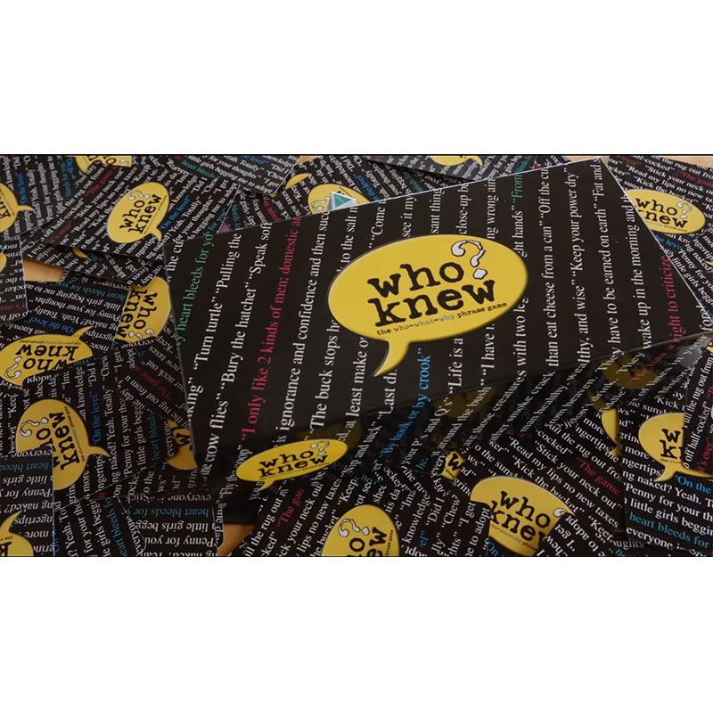 Who Knew? The Who-What-Why Phrase Game - 13 Deals